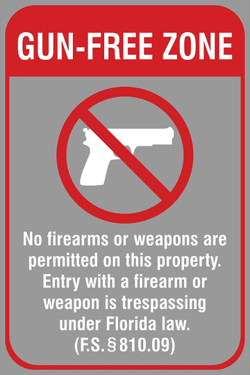Gun Free Zone Static Cling – Lakeshore Management