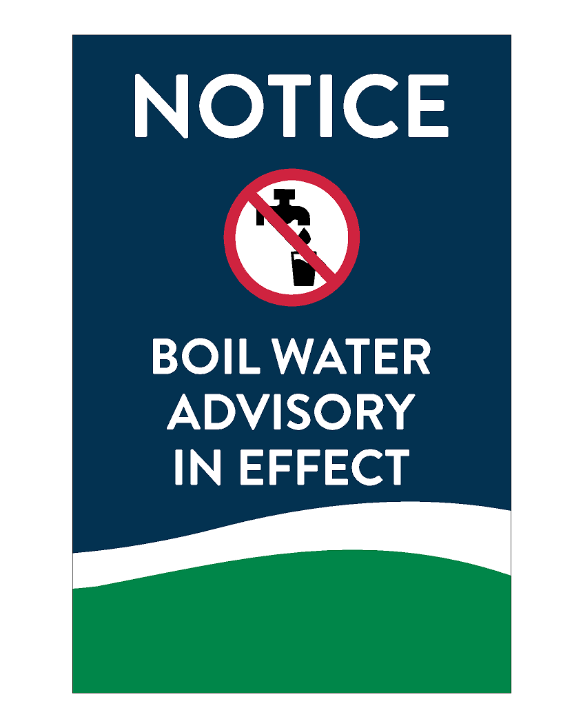 Signs for A Frame - Boil Water Notice – Lakeshore Management