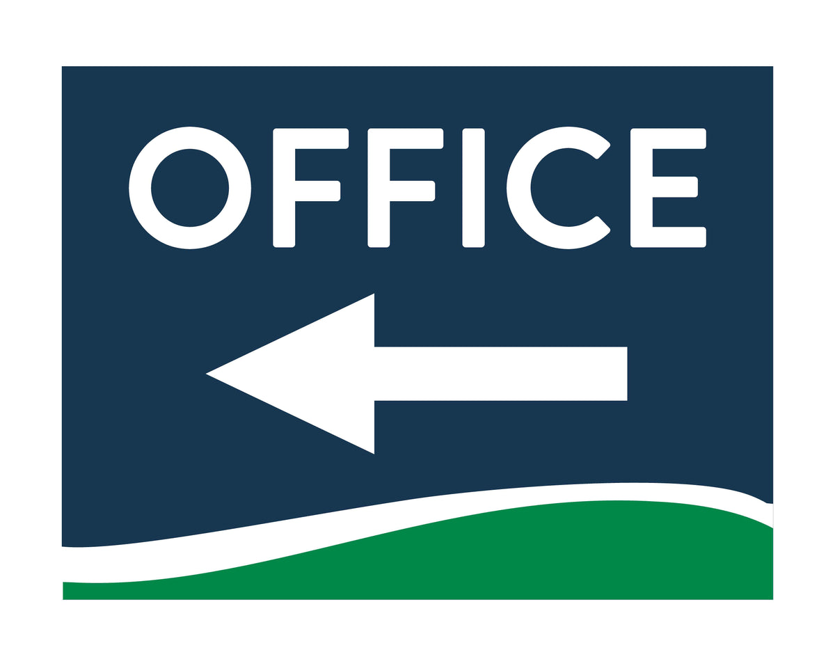 Office Directional Sign - Left Arrow – Lakeshore Management
