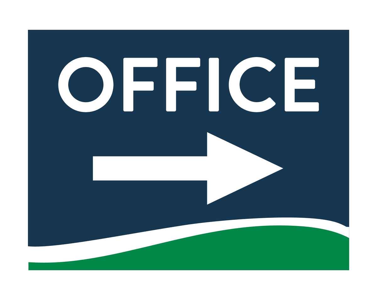 Office Directional Sign - Right Arrow – Lakeshore Management