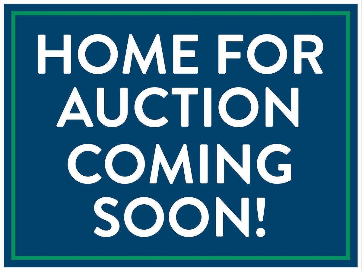 Coroplast Sign - Auction Coming Soon – Lakeshore Management