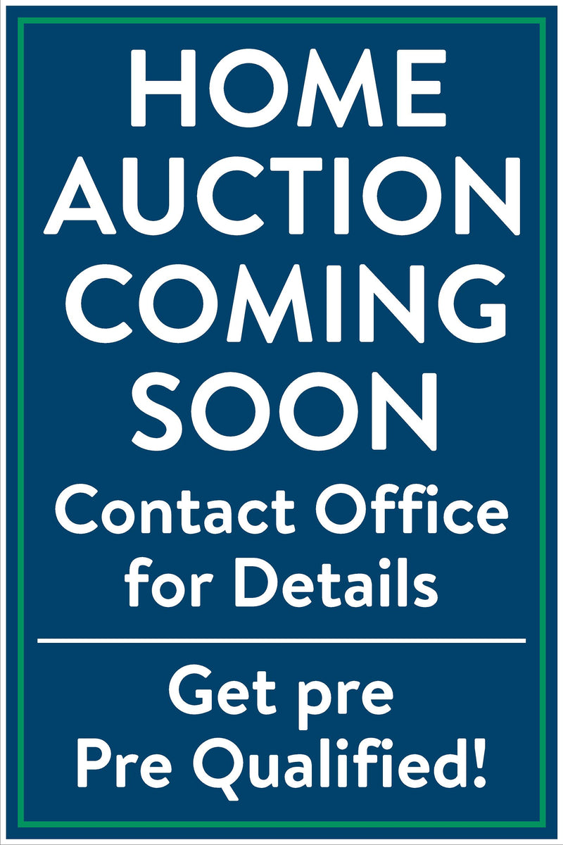 Signs for A Frame - Auction Coming Soon – Lakeshore Management